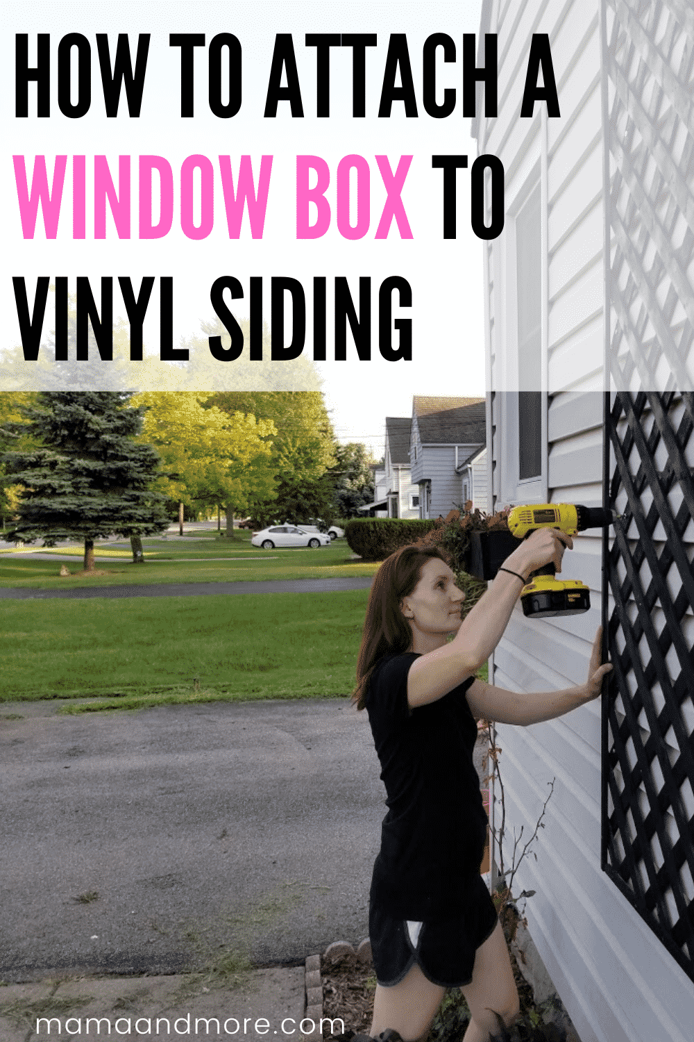 How to Attach a Window Box to Siding | Mama and More