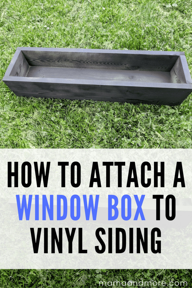 How to Attach a Window Box to Siding | Mama and More