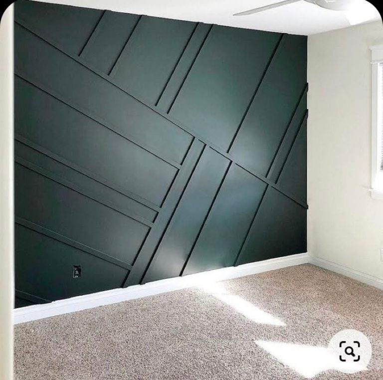 Seriously Easy DIY Geometric Accent Wall | Mama and More