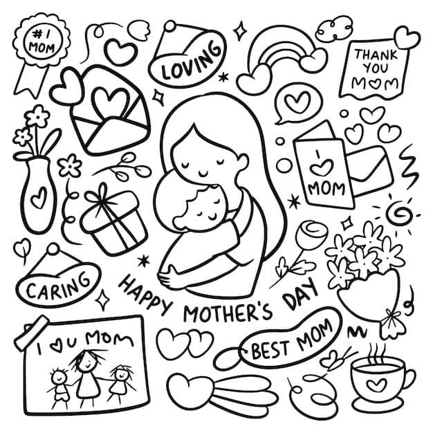 37 Mother’s Day Coloring Pages for Kids & Adults | Mama and More