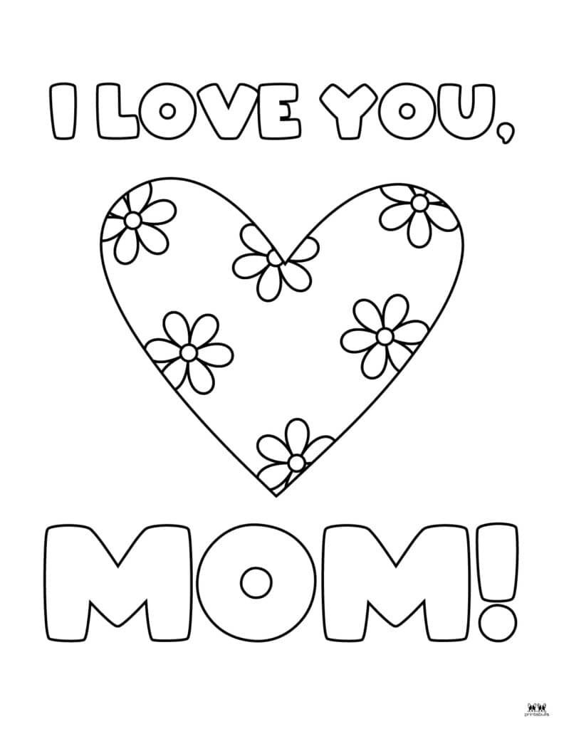 37 Mother’s Day Coloring Pages for Kids & Adults | Mama and More