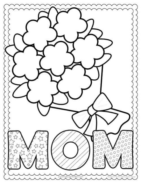 37 Mother’s Day Coloring Pages for Kids & Adults | Mama and More