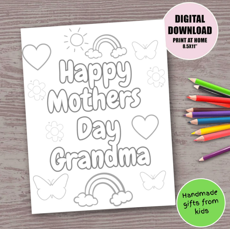 37 Mother’s Day Coloring Pages for Kids & Adults | Mama and More